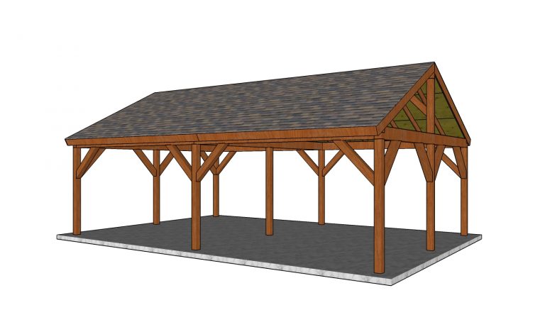 20x30 Gable Pavilion - Free DIY Plans | Free Garden Plans - Gardening ...