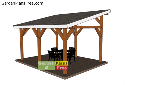 12x16 Lean to Pavilion - Free DIY Plans | Free Garden Plans - Gardening ...